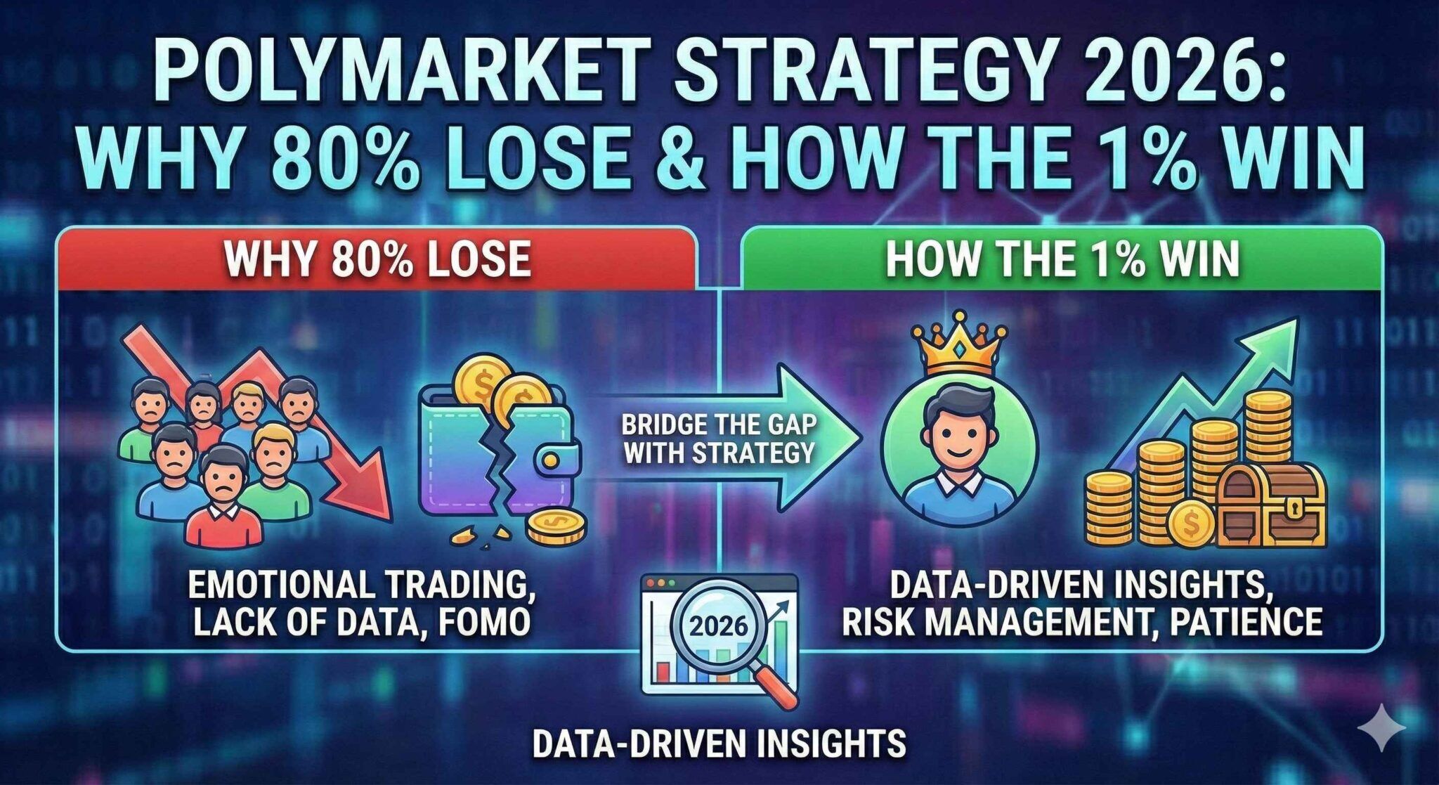 Polymarket Strategy 2026: Why Arbitrage Is Dead & How the 1% Win